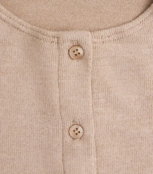 LESET Lauren Cropped Cardigan - Brown