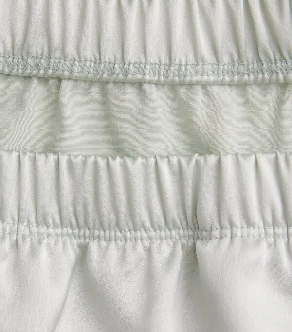 LESET Satin Barb Shorts - Green