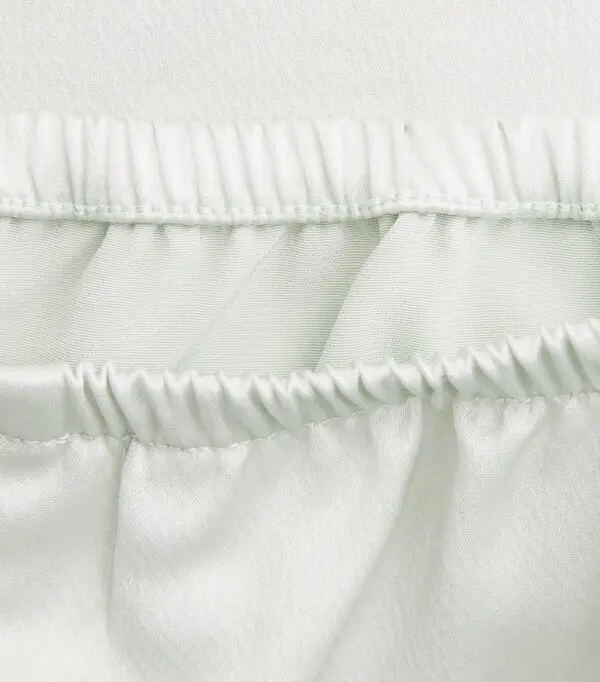 LESET Satin Barb Bias Trousers - Green