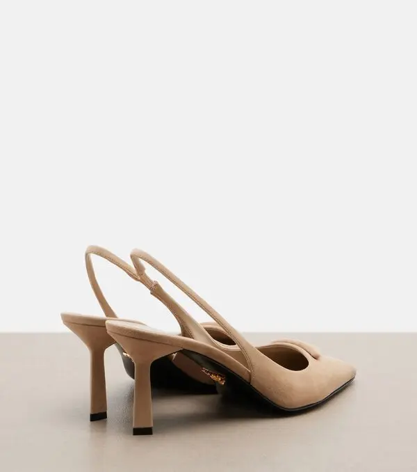 Prada Suede Slingback Pumps