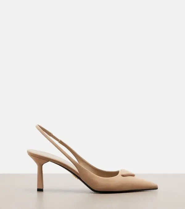 Prada Suede Slingback Pumps