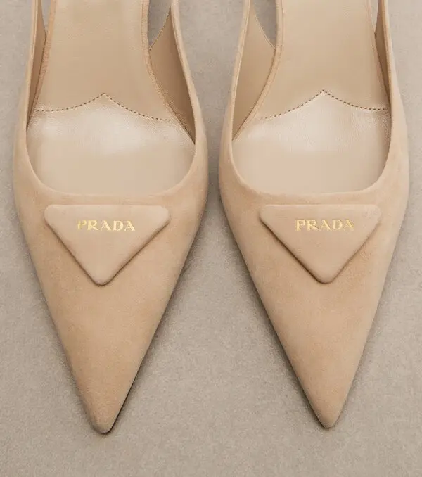 Prada Suede Slingback Pumps