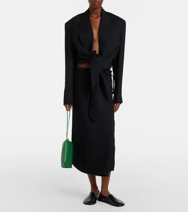Calvin Klein Essential Case Mini Leather Clutch - Green