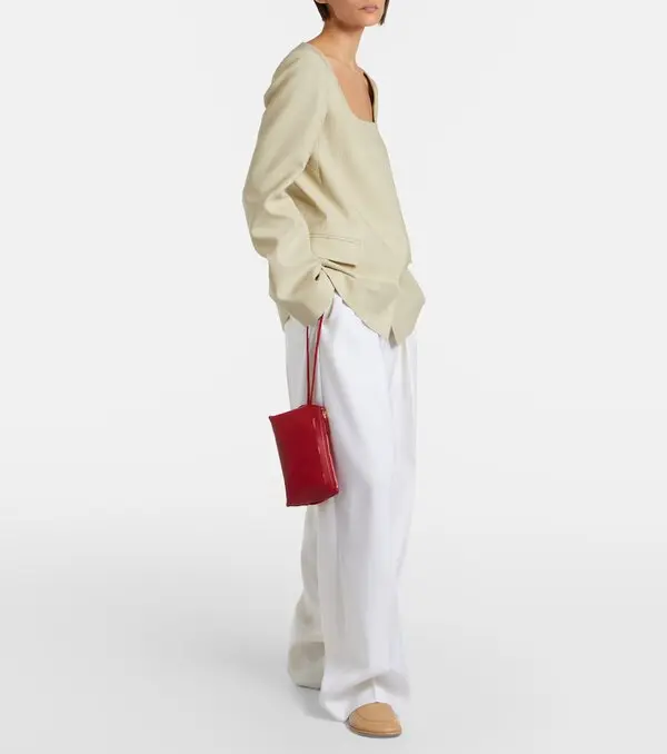 Calvin Klein Leather Clutch - Red