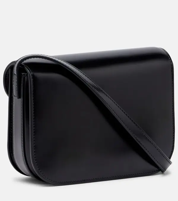 Calvin Klein Tilla Leather Shoulder Bag - Black