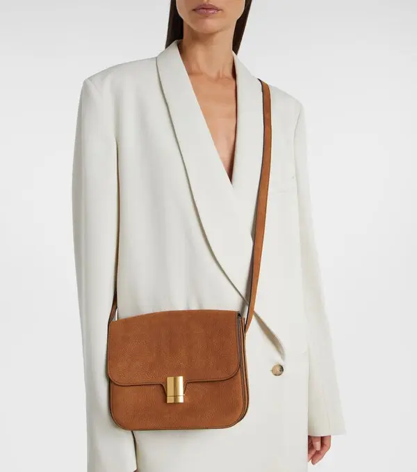 Calvin Klein Small Leather Shoulder Bag - Brown