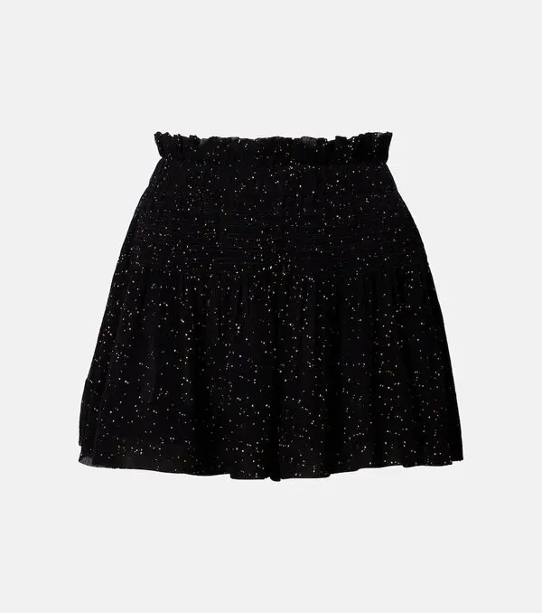 Isabel Marant Étoile Maelly Silk Georgette Shorts - Black