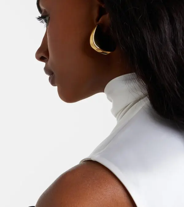 Bottega Veneta Medium Plated Sterling Silver Earrings - Gold