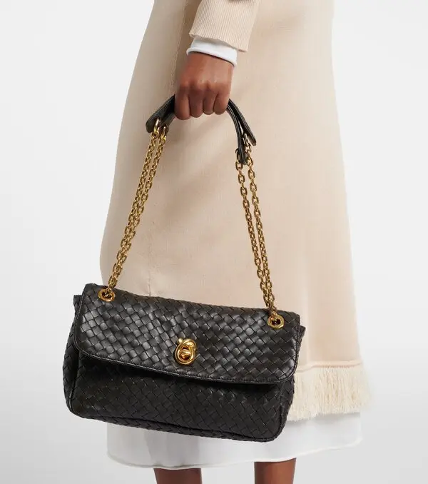 Bottega Veneta Madison Medium Shoulder Bag - Brown