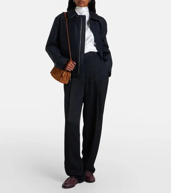 Bottega Veneta Notturno Intrecciato Suede Crossbody Bag - Brown