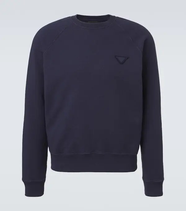Prada Cotton Jersey Sweatshirt - Blue