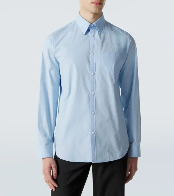 Gucci Gg Cotton Poplin Shirt - Blue