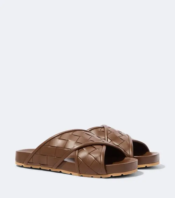 Bottega Veneta Tarik Sandals - Chestnut