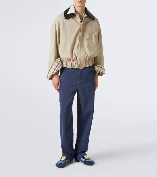 Bottega Veneta Orbit Flash Suede-trimmed Sneakers - Blue