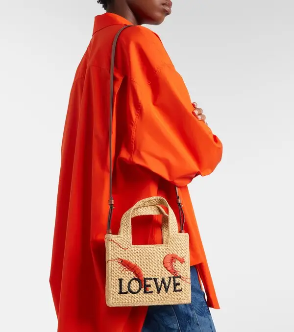 Loewe Font Mini Top-handle Bag - Beige