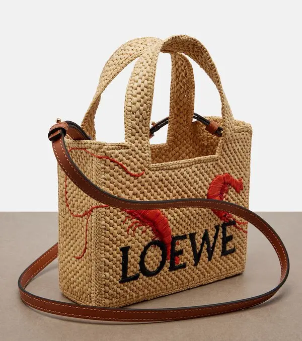 Loewe Font Mini Top-handle Bag - Beige
