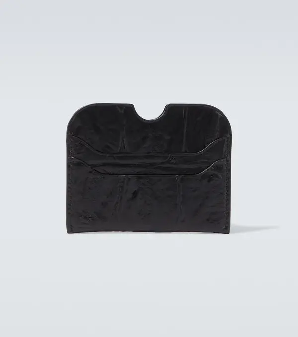 Acne Studios Croc-effect Leather Card Holder