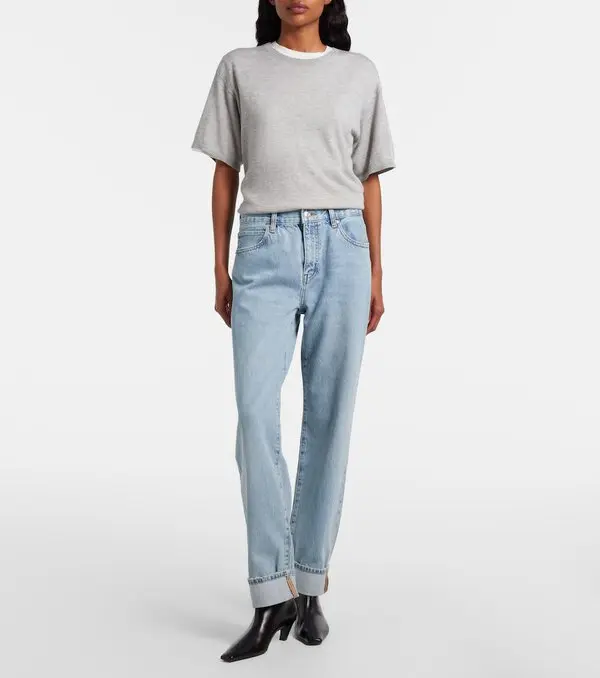 FRAME The Hang Cuff Straight Jeans