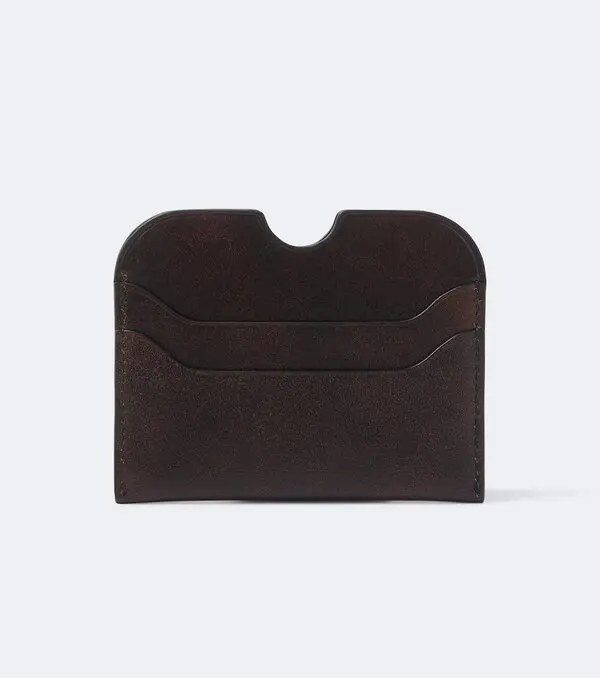 Acne Studios Leather Card Holder - Brown