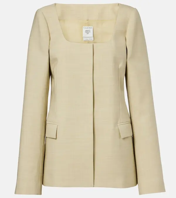 Calvin Klein Camille Wool Jacket - Beige
