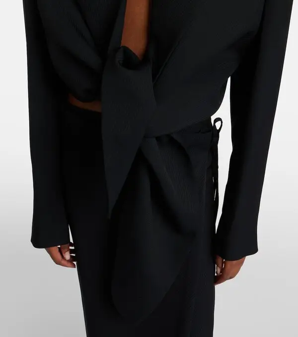 Calvin Klein Petunia Striped Cropped Jacket