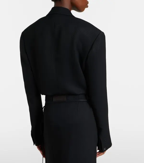 Calvin Klein Petunia Striped Cropped Jacket