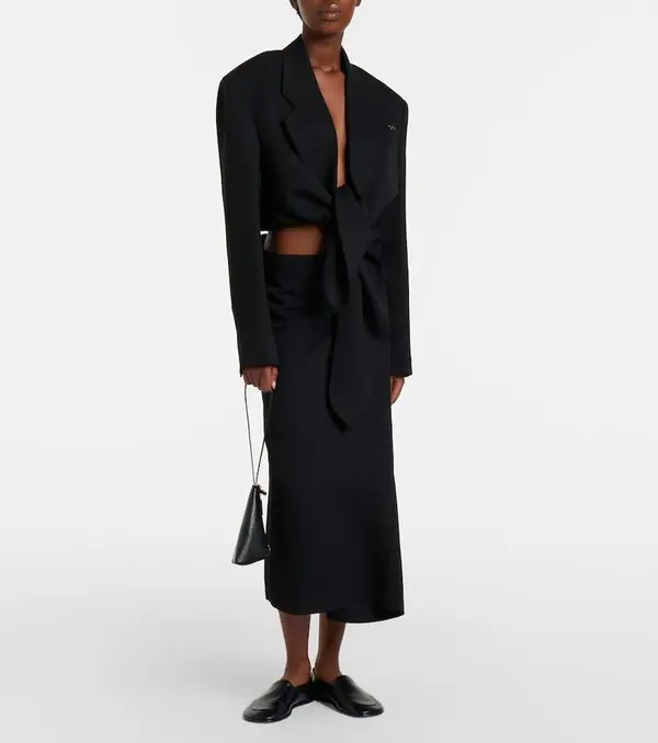 Calvin Klein Petunia Striped Cropped Jacket