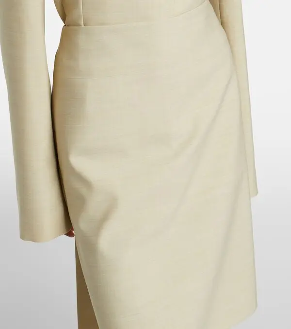 Calvin Klein Wool Midi Skirt