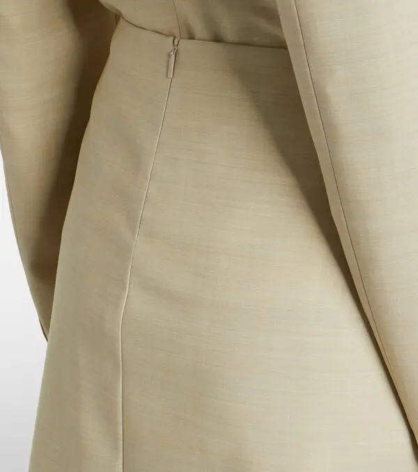 Calvin Klein Wool Midi Skirt