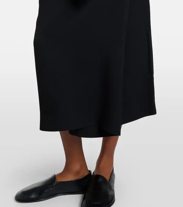 Calvin Klein Hallie Striped Midi Skirt - Black