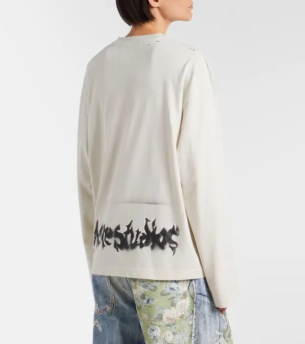 Acne Studios Logo Cotton-blend Jersey Sweatshirt