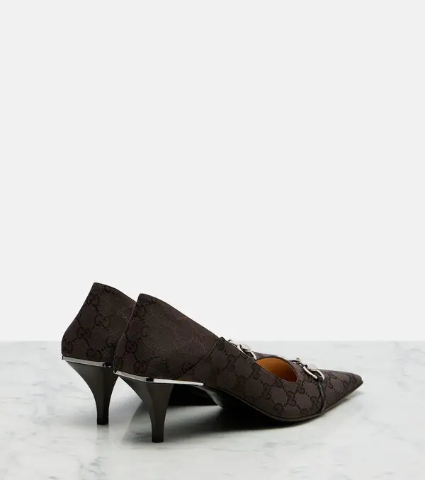 Gucci Vittoria Gg Canvas Pumps - Brown