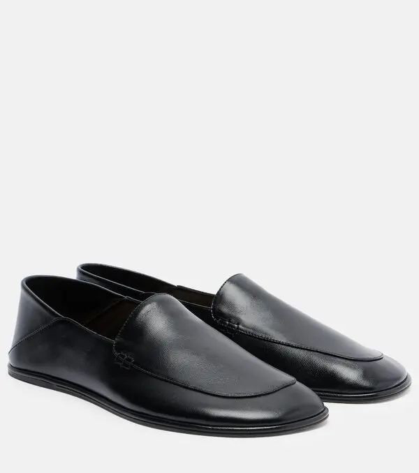 Calvin Klein Vela Leather Loafers - Black