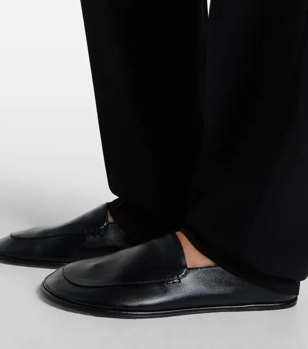 Calvin Klein Vela Leather Loafers - Black