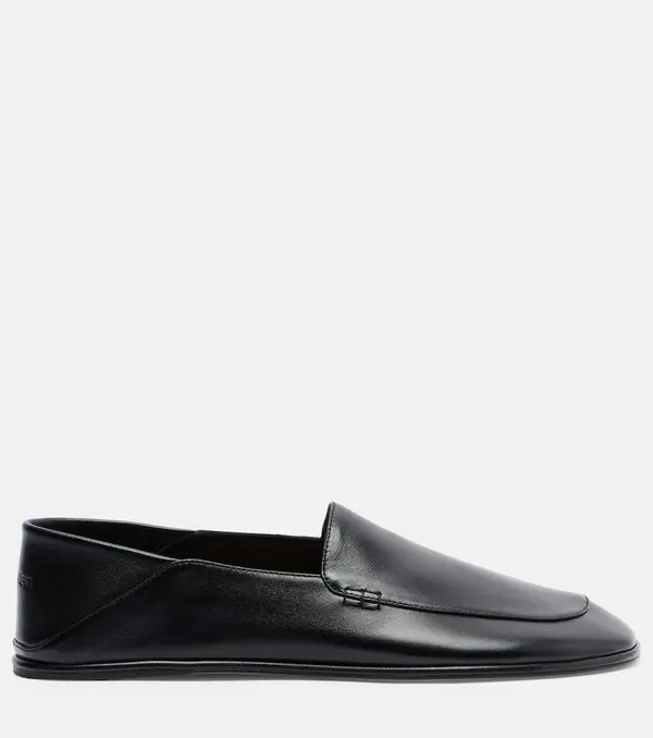 Calvin Klein Vela Leather Loafers - Black