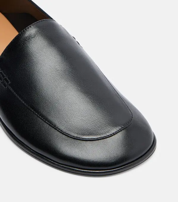 Calvin Klein Vela Leather Loafers - Black