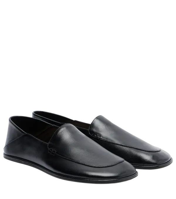 Calvin Klein Vela Leather Loafers - Black