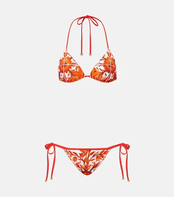 Dolce & Gabbana Majolica Bikini - Orange