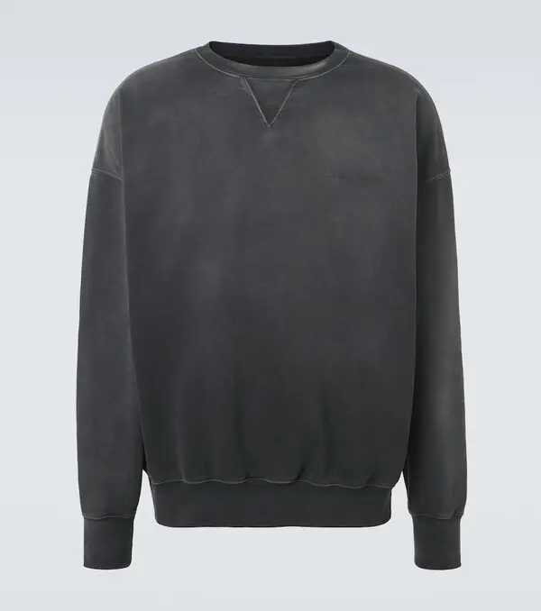 MAISON MARGIELA Cotton Jersey Sweatshirt - Black