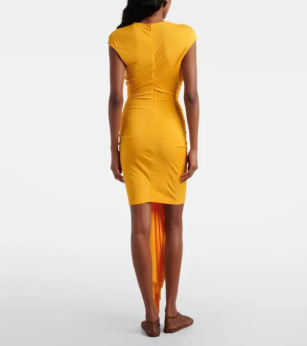 Christopher Esber Bezel Quartz Disconnect Jersey Minidress