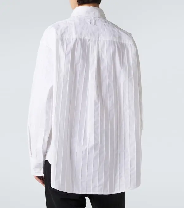 Jacquemus Camargue Embroidered Striped Cotton Shirt