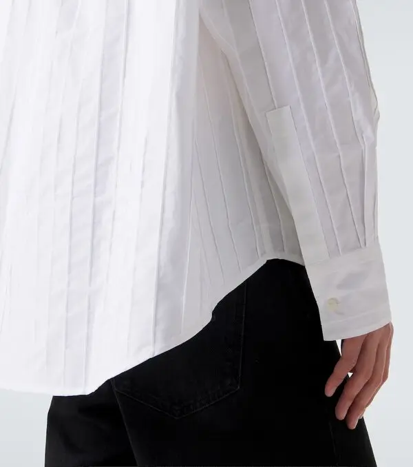 Jacquemus Camargue Embroidered Striped Cotton Shirt