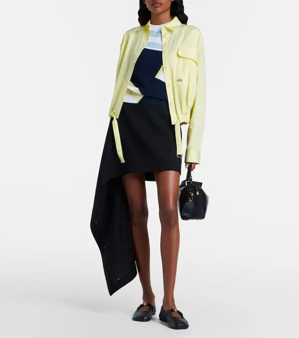 Loewe Intarsia Cotton-blend Bouclé Sweater