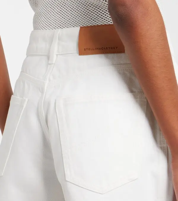 Stella McCartney Cotton Denim Shorts With Detachable Chain