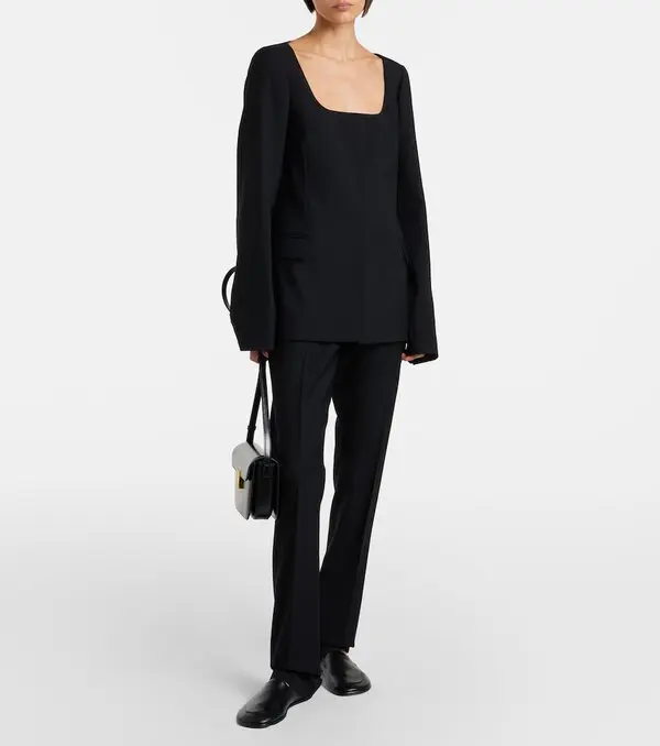 Calvin Klein Tilla Small Leather Shoulder Bag - Black
