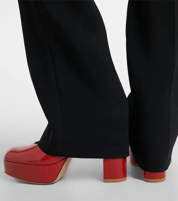 GIANVITO ROSSI Patent Leather Mary Jane Platform Pumps