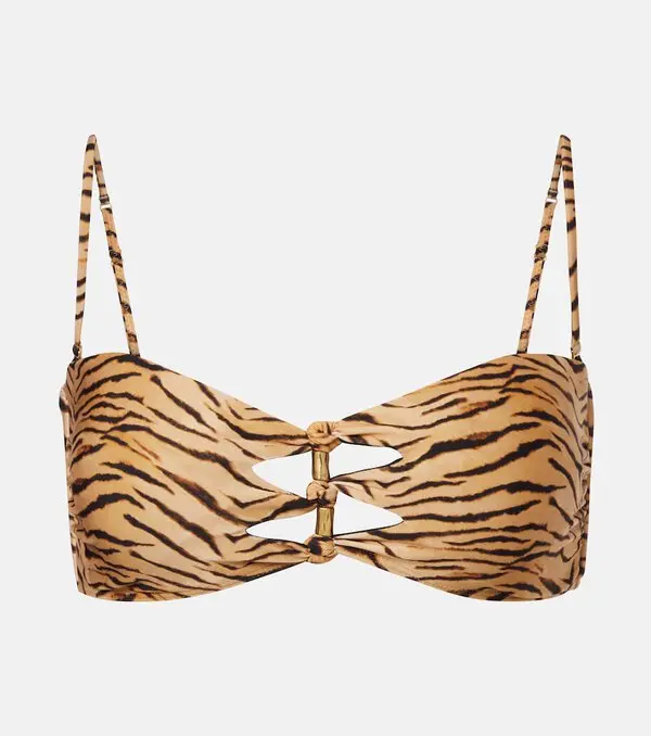 VIX PAULA HERMANNY X Rosie Huntington-whiteley Bikini Top - Brown