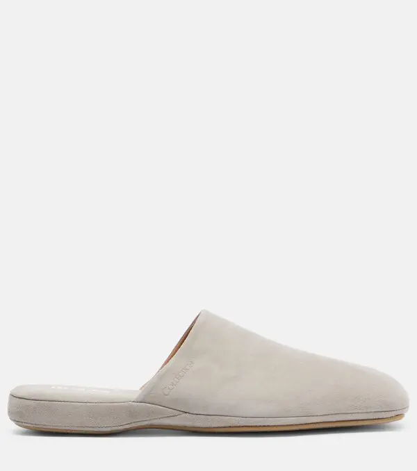 Calvin Klein Suede Slippers - Grey