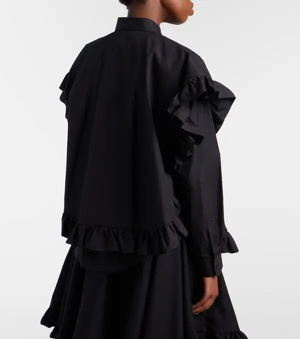 Noir Kei Ninomiya Ruffled Cotton Blouse
