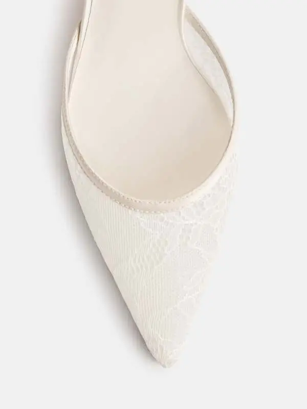 REFORMATION Wilda Kitten Mule - Ivory